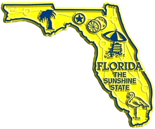 Florida State Map Fridge Magnet | eBay