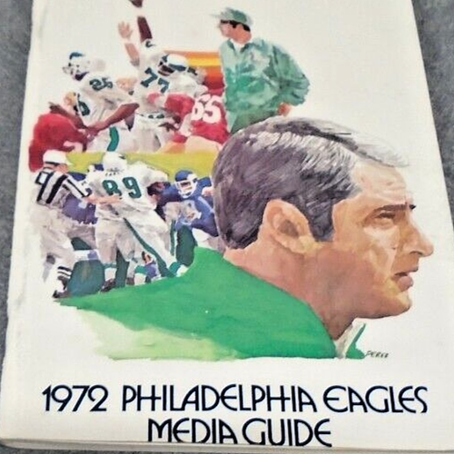 1972 NFL FOOTBALL MEDIA GUIDE PHILADELPHIA EAGLES VERY RARE IN NICE ...