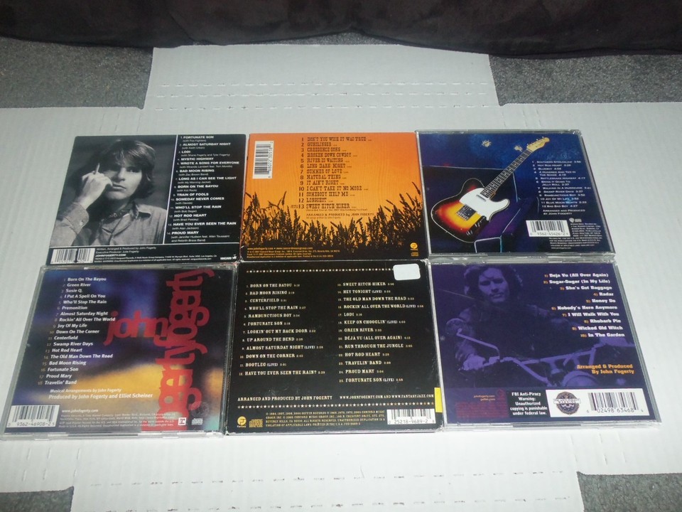 JOHN FOGERTY CCR Lot of 6 cds PREMONITION-BLUE MOON SWAMP-REVIVAL-LONG ...