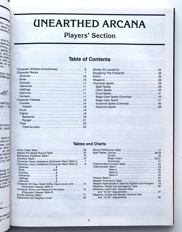 Unearthed Arcana, Advanced Dungeons & Dragons, 1st/1st, 1985, Near Fine Cond. | eBay