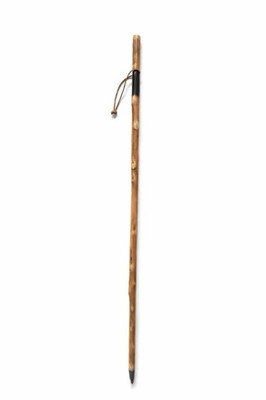 Rustic Polished Wooden Walking Stick 120cm Hiking Staff Flamed Wood ...
