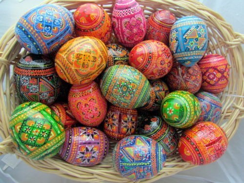 One Handpainted Easter Egg Russian Ukrainian Polish Pisanki Traditional ...