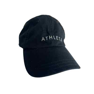 Athleta Relaxed Cap Black Active Baseball Hat Athleisure Adjustable ...