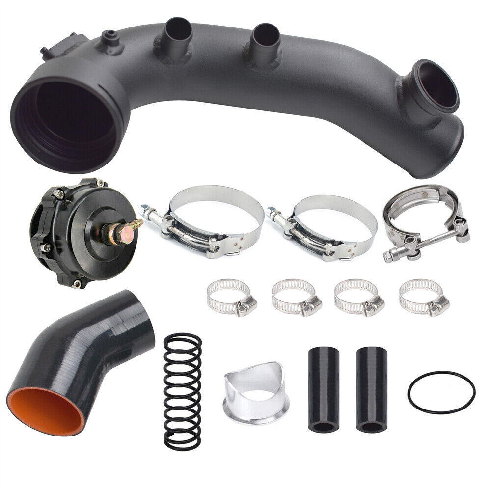 Intake Turbo Charge Pipe Kit w/50mm BOV For BMW N54 E88 E90 E92 135i ...