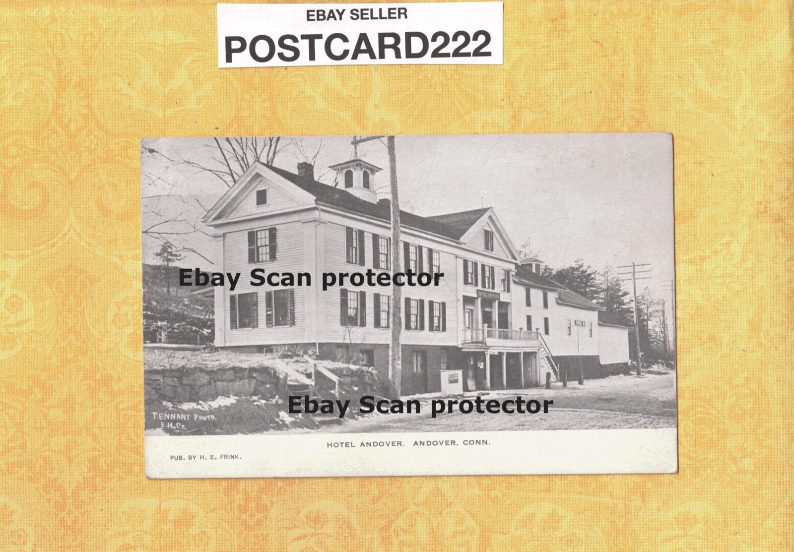 CT Andover 1908-29 antique postcard HOTEL ANDOVER Connecticut | eBay