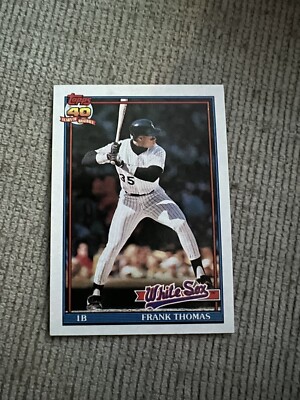 1991 TOPPS FRANK THOMAS CARD #79 error bulleyes MINT | eBay