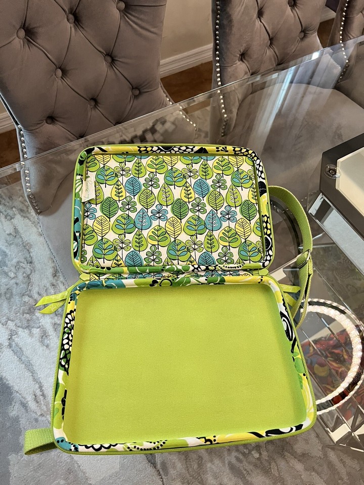 Vera Bradley Hard Shell Computer Zip Case Lime’s Up! 12”x9” CROSS ...