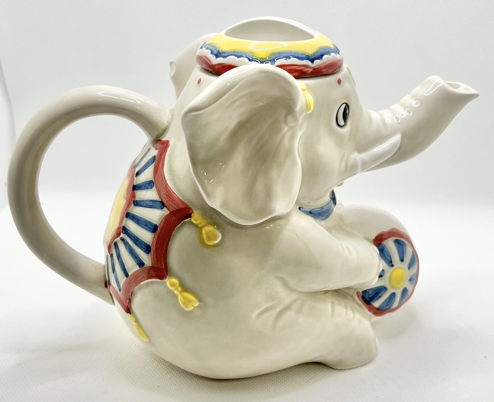 Vintage Otagiri Circus Elephant Teapot Handpainted Japan | eBay