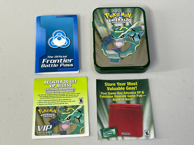 Pokemon Emerald Version Pre Order Collectors Tin Box With VIP Id Card ...
