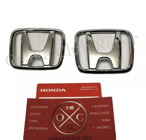 OEM Honda Del Sol Front & Rear Emblem Set Logo Badges 93-97 92 94 95 96 ...