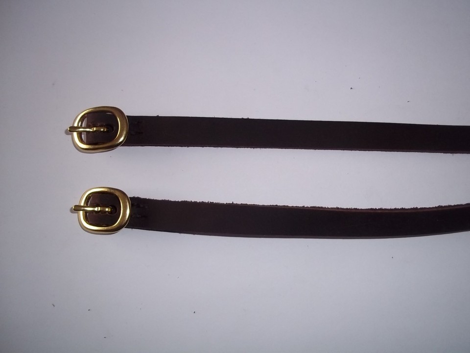 Garters leather Garters Brass Buckle18thcentury Repro Brown | eBay