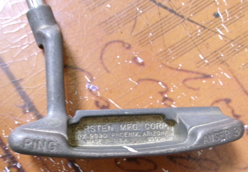 PING ANSER 3 BRASS PUTTER 35" LONG ORIGINAL GRIP. NICE PUTTER | eBay