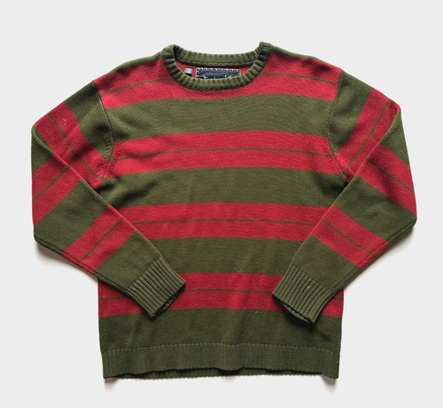 C1RCA Circa Footwear Striped Wool Jamie Thomas Freddy Krueger Sweater M ...