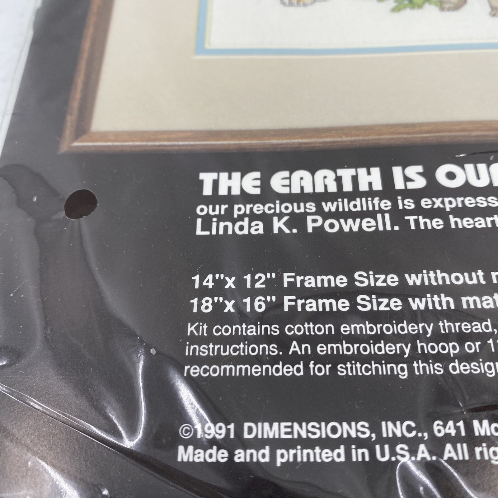 Dimensions Earth Is Our Home 3700 Wildlife Animal Ct Cross Stitch Kit ...