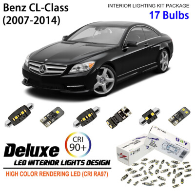 17pc LED Interior Light Upgrade for Mercedes CL Class W216 C216 White ...