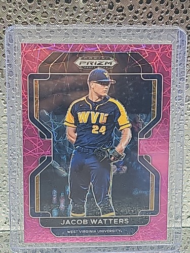 2022 Panini Prizm Draft Picks Neon Pink Velocity Prizm Jacob Watters ...