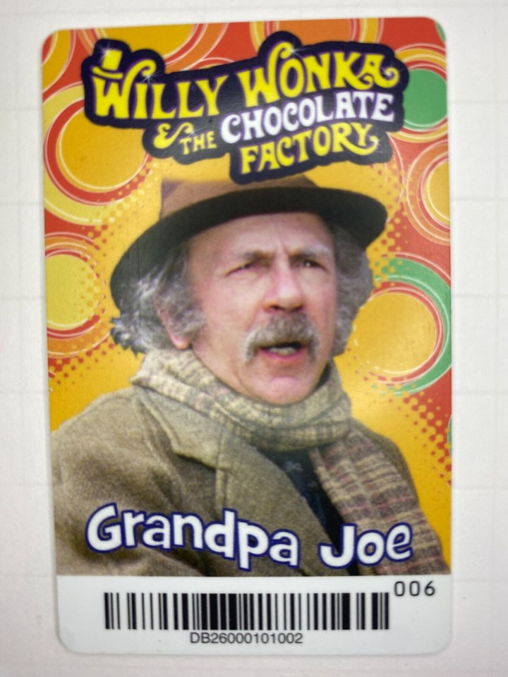 Dave & Buster's Willy Wonka Arcade Game Winners Circle Cards for Points ...