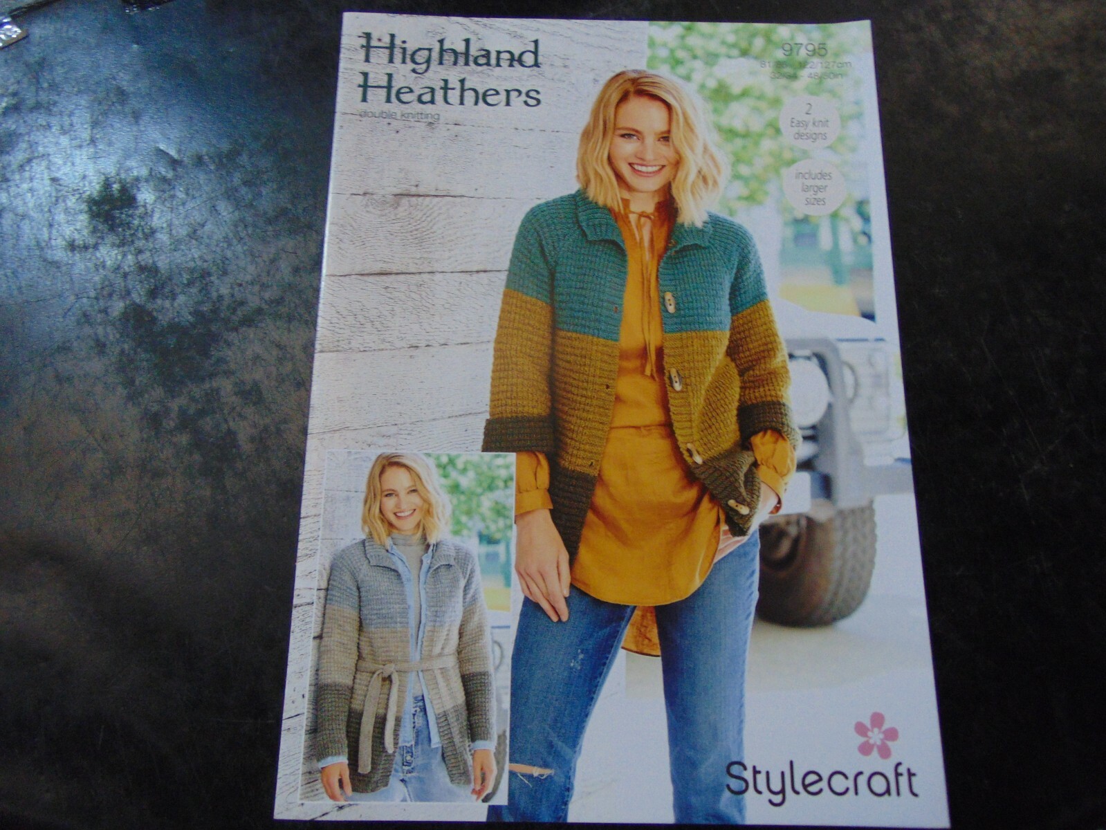 Stylecraft Double Knit Pattern 9795 81/86 - 122/127 cm 2 Easy Knit Cardigans | eBay