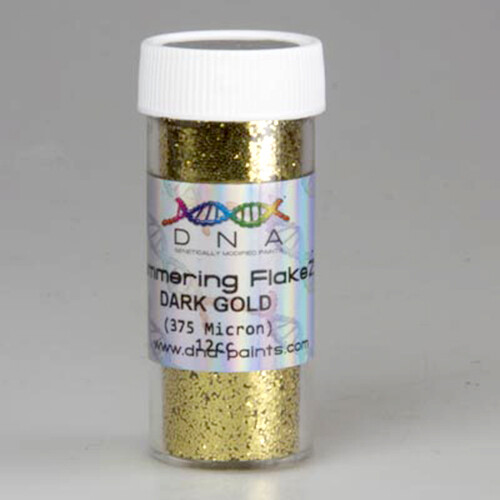 DNA FlakeZ Shimmering Metal Dark Gold 3 x 12cc 375 Micron FS302-012 ...