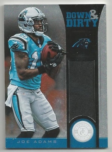 2012 Totally Certified Down and Dirty Materials Joe Adams Rookie # /299 ...