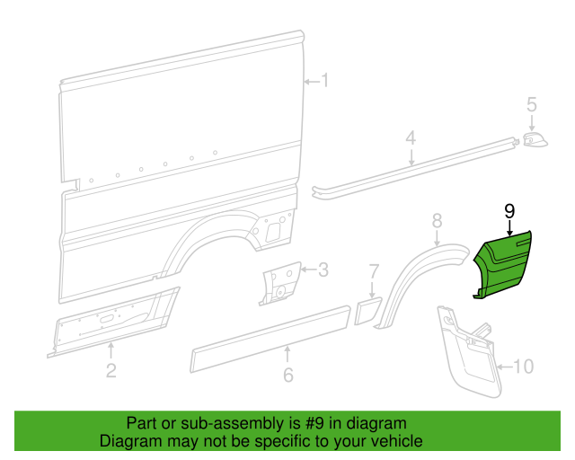 2023 2024 Ram ProMaster LH Driver Rocker Panel Molding OEM 7YY48JXWAA ...