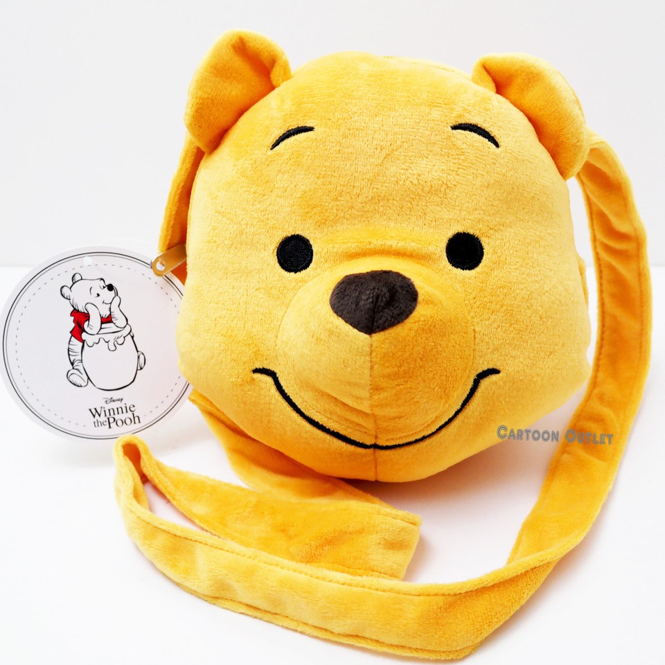 Disney Pooh Shoulder bag plush purse Soft Head Birthday Gift Winnie The ...