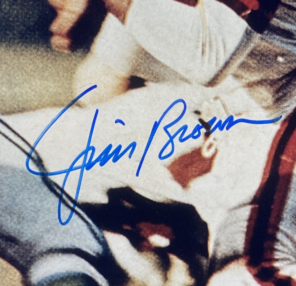 Jim Brown Signed JSA 8x10 Cleveland Browns NFL HOF Autograph VERY RARE ...