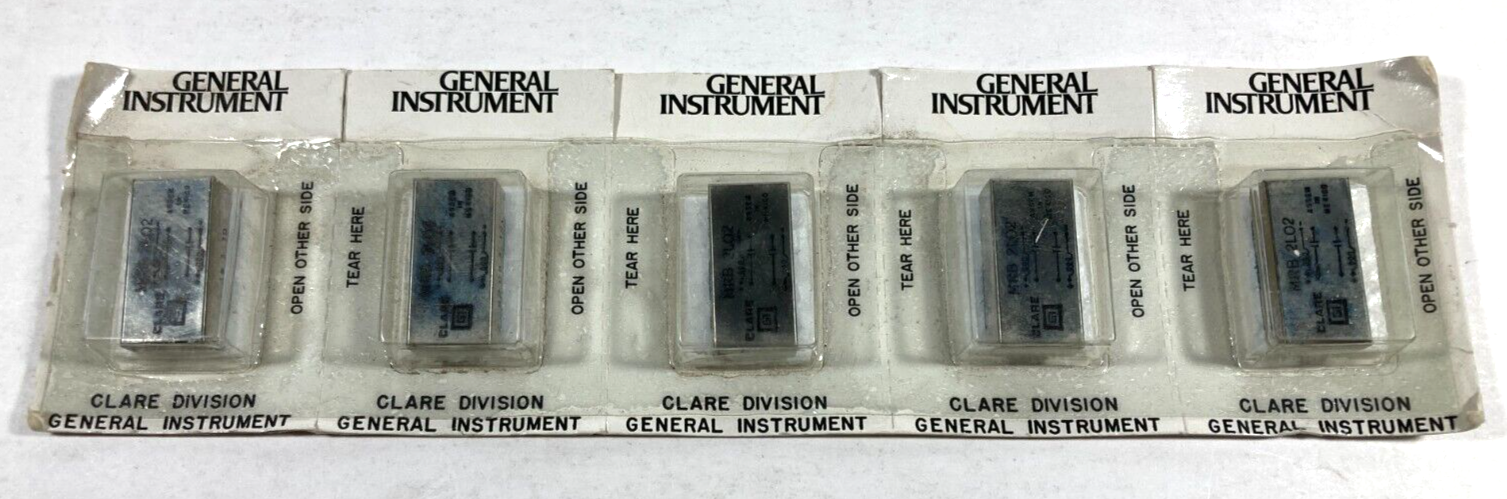Lot of 5 NOS GI CLARE MRB2L02 Reed Relays MRB 2L02 2LO2 MRB2LO2 82053 ...