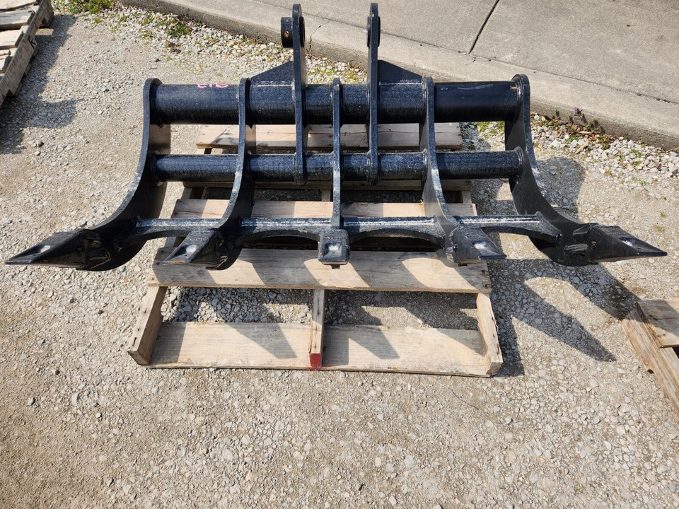 CAT 307 308 309 Excavator 48" HD Root Rake Site Cleanup Tree Clearing ...