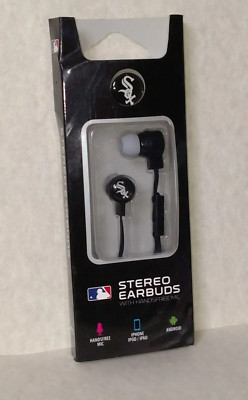 Chicago White Sox MLB Big Logo Stereo Ear Buds Hands Free Mic | eBay