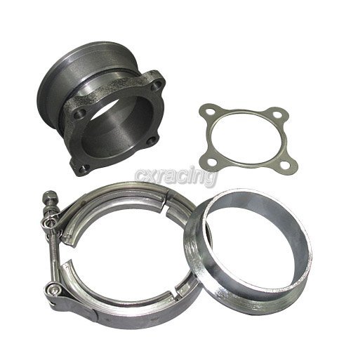 CXRacing GT35R GT35 Ball Bearing Turbo Charger T3 + V-BAND Clamp Flange ...