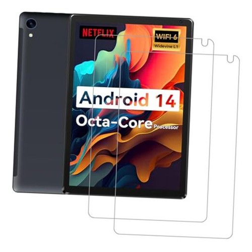 [2 Pack] Screen Protector for URAO C107 Tablet 10.1 2024 Tempered Glass ...
