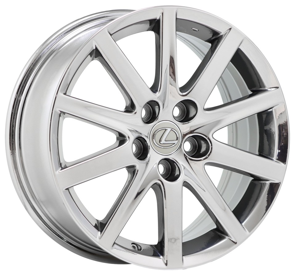 17" Lexus GS300 GS350 Bright Chrome wheels rims Factory OEM set 74185 ...