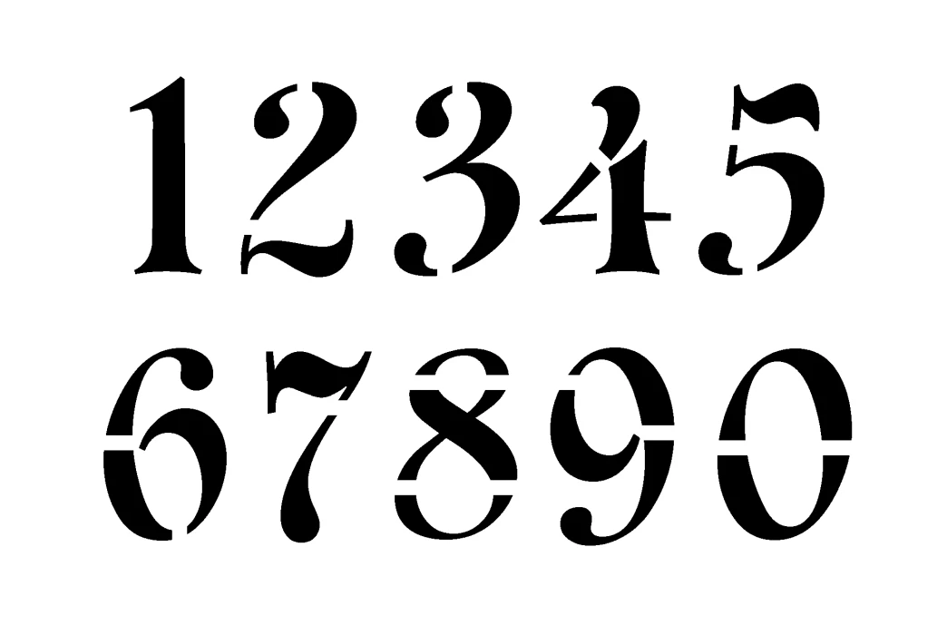 Fancy Font Stencils
