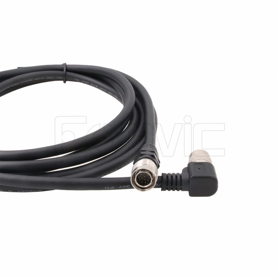 Sony CCD Camera CCU DXC-950 XC-999 Cable Right Angle 12 Pin Hirose CCXC ...