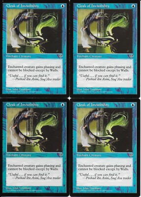 MTG: CLOAK OF INVISIBILITY Mirage COMMON; played, Excellent condition ...