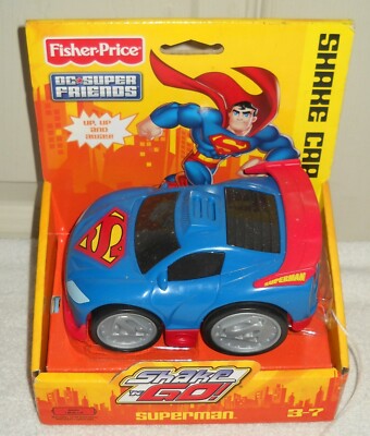 #11455 RARE NIB Fisher Price DC Superfriends Shake N'Go Superman Shake ...