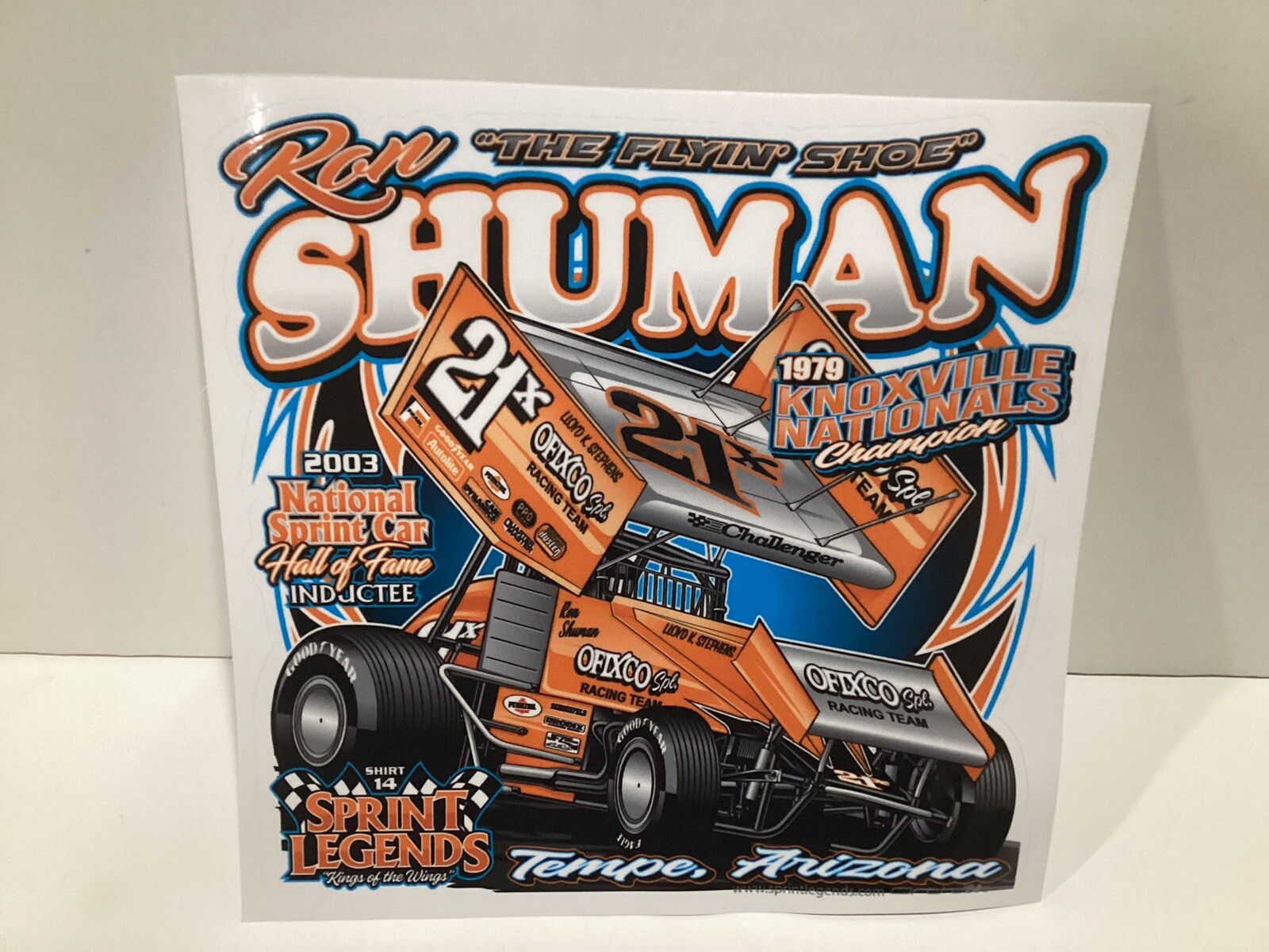 Sprint Legends #21x Ron Shuman OFIXCO Spl. Racing Team Sprint Car 6X6 ...