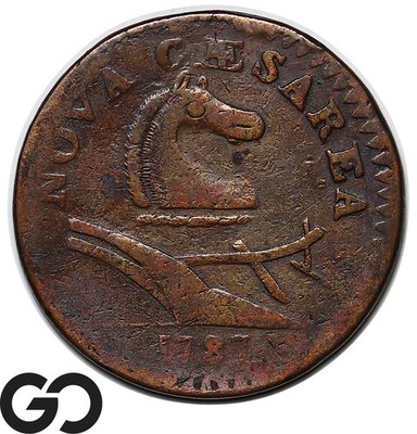 1787 New Jersey Colonial Copper Coin, Nova | eBay
