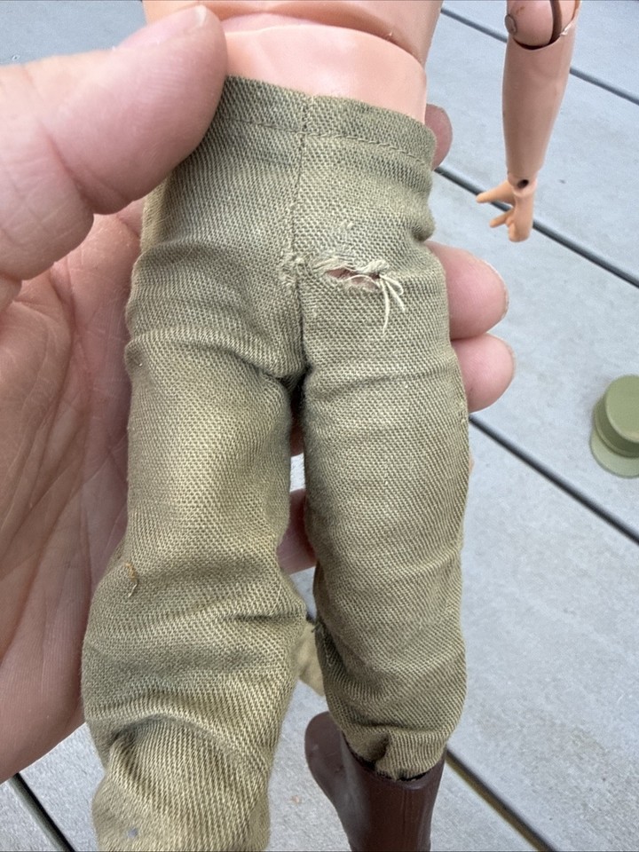 Vintage GI Joe TM copyright 1964 Red Head Blue Eyes scar Missing Half ...