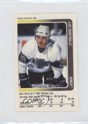 1991-92 Panini Album Stickers Luc Robitaille #91 HOF | eBay