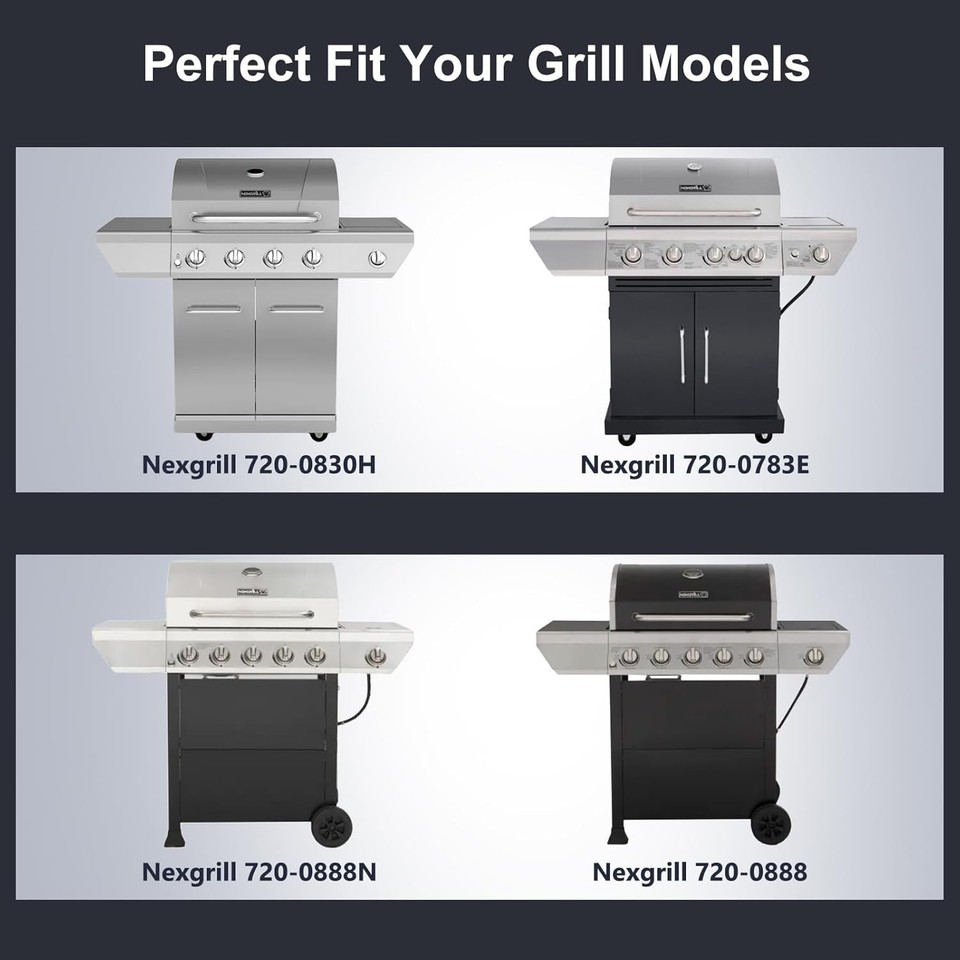 Grill Replacement Parts for Nexgrill 5 Burner 720-0888N, 720-0888, 4 ...
