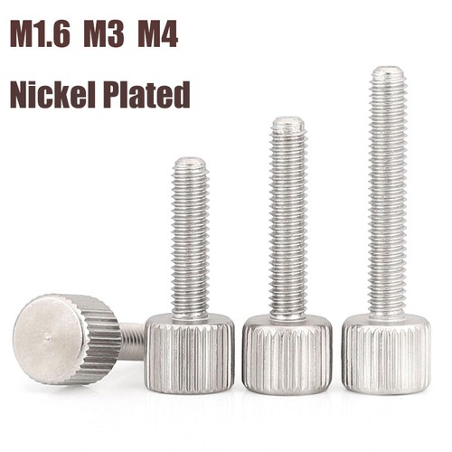 M1.6 M3 M4 Knurled Thumb Screw Ni Gold Plated Manual Knob Bolt For ...