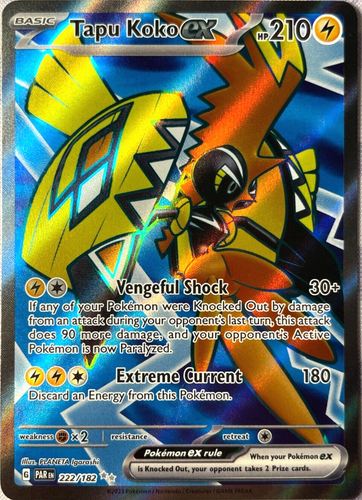 Tapu Koko Ex 222 182 Ultra Rare Full Art Paradox Rift Nm M