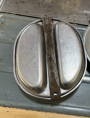 Original WW2 US Military Mess Kit, W/Utensils (not original) Marked, EA ...
