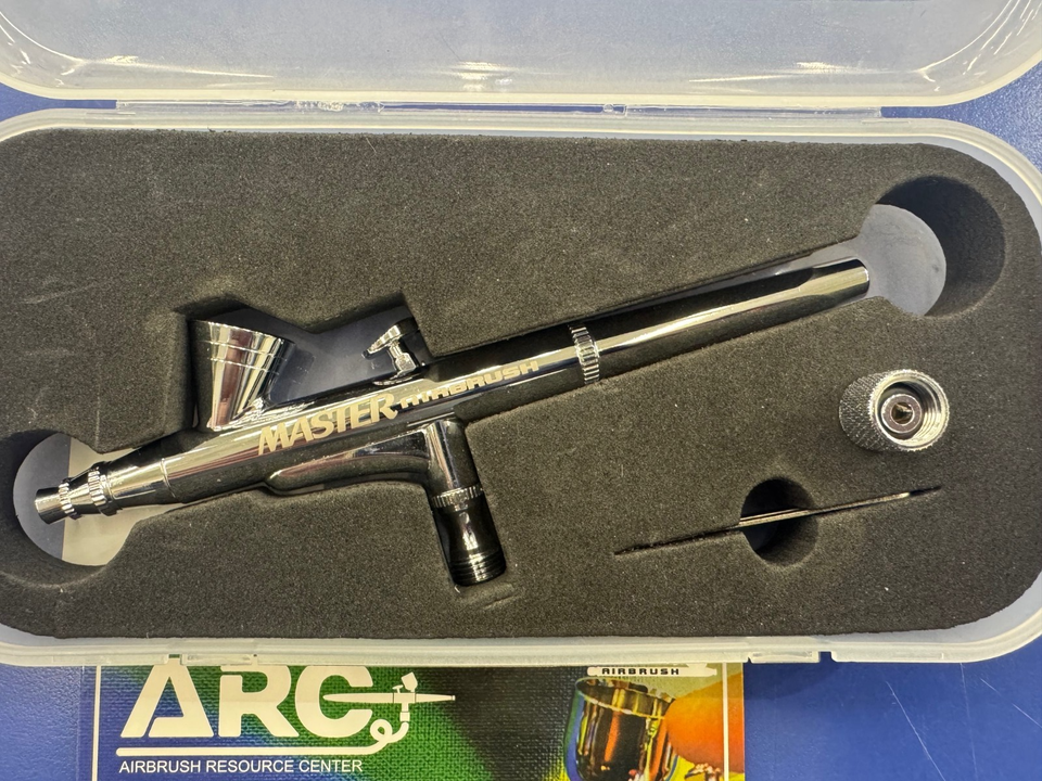 Master Airbrush Model MAS G21 Airbrush Set Dual Action Gravity Feed NIB ...