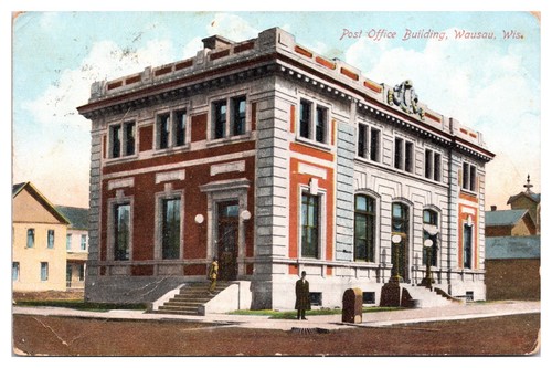 1911 Post Office Building, Wausau, Wisconsin Postcard | eBay