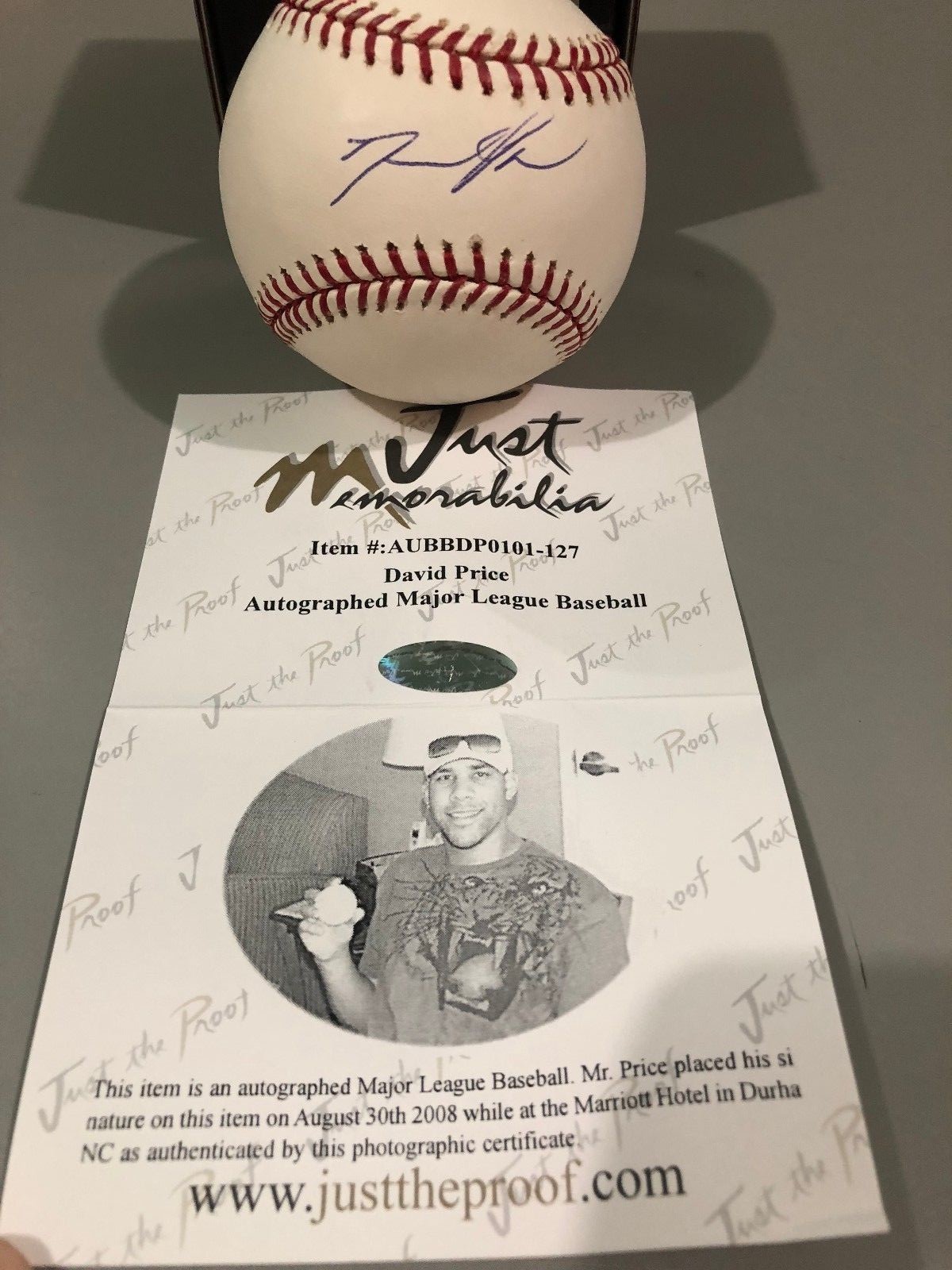 David Price Signed Baseball Autograph Auto (#1 Overall Pick '07) | eBay