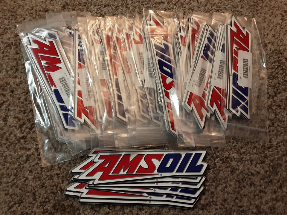 Lot of 100 AMSOIL Racing Oil Racing Decals Stickers NHRA Nascar Street ...