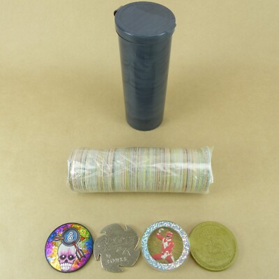 100 Pogs + 4 Slammers + Pog Tube 1990s Retro Nostalgia! Pog Game Ready ...